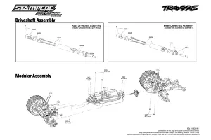 Traxxas Stampede 4WD VXL RC Parts Exploded Diagrams